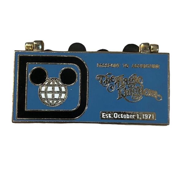 Disney | Jewelry | Disney Magic Kingdom 971 Ticket Book Hinged Pin ...